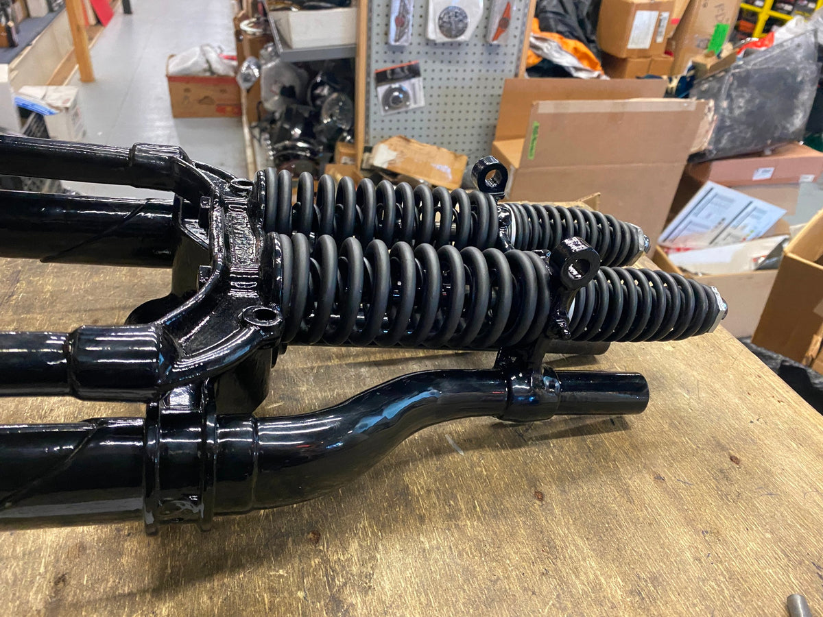 Vtg Oem Factory Knucklehead UL Spring Springer Fork Inline Harley Stoc – cyclewarehouse.online