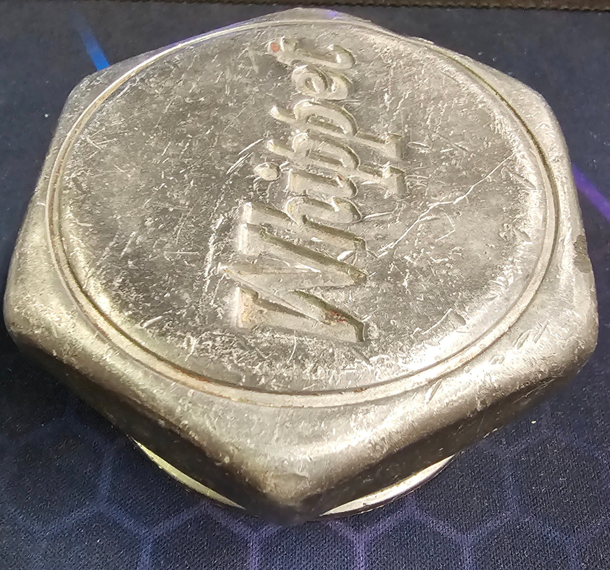 VTG 1926-1929 Threaded Whippet Dust Cover Center Aluminum Matte Grease ...