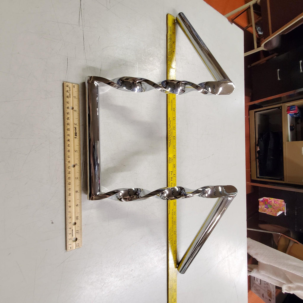 New 1" Z BARS Twisted Motorcycle Handlebars Chrome Ape Hanger Triumph ...