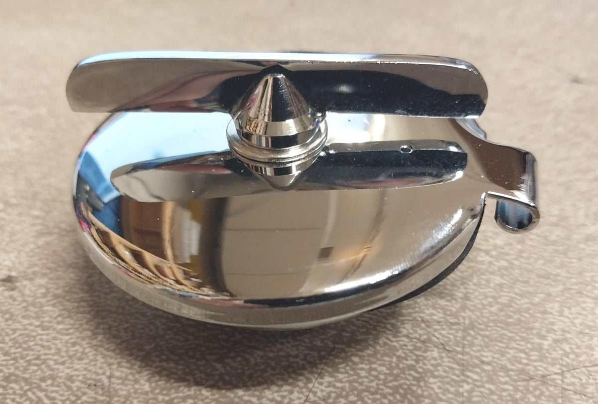 Chrome Hinged Gas Cap Matchless BSA Triumph Norton Domimators 3 Finger ...