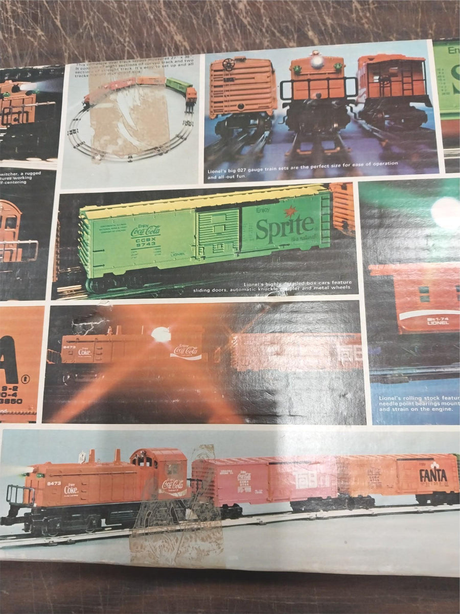 Vintage Factory Sealed Lionel Coca Cola Train Set Fanta Sprite Tab # 6 ...