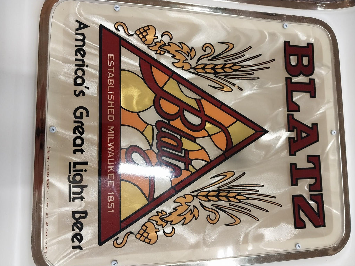 1981 Blatz Lighted Advertising Sign Working America's Great Light Beer ...