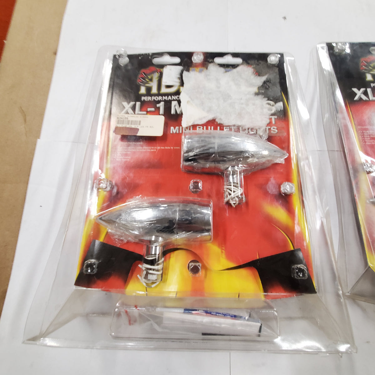 Adjure XL-1 Mini Bullet Lights Flame Halogen Turn Signals Harley Custo ...