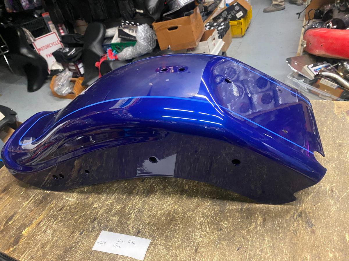 Rich Sunglo Blue Rear Fender Harley Softail Springer FXSTS 2006 New T ...