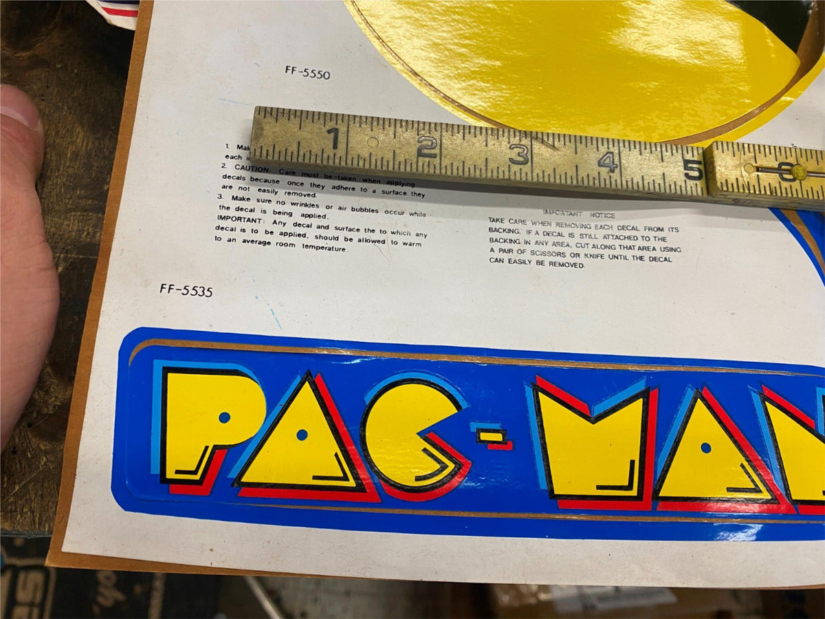 Vtg AMF Ballys Bicycle Decals Stickers KIT BMX Bike pac man 1980 ...