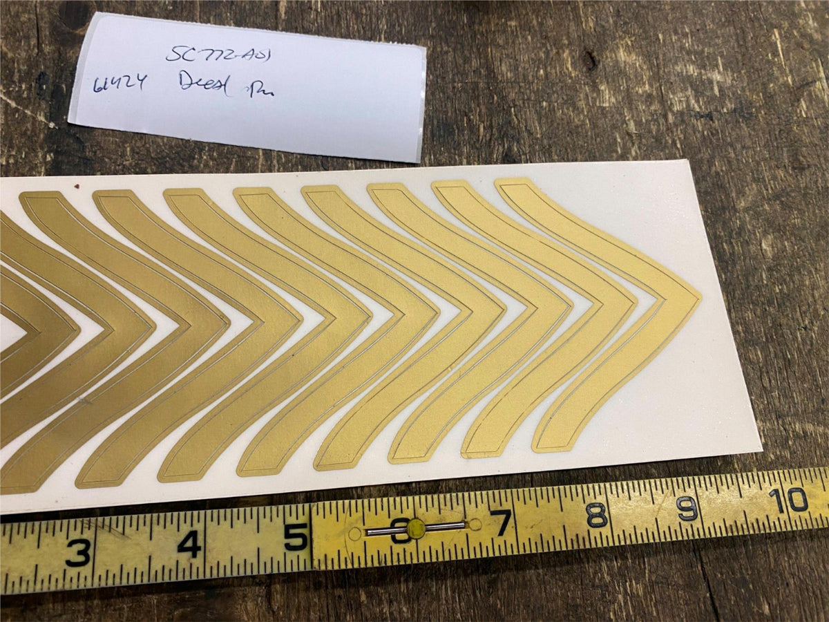 Vtg Huffy Amf Bicycle Gold Frame Sticker Decal Herringbone BMX Banana ...