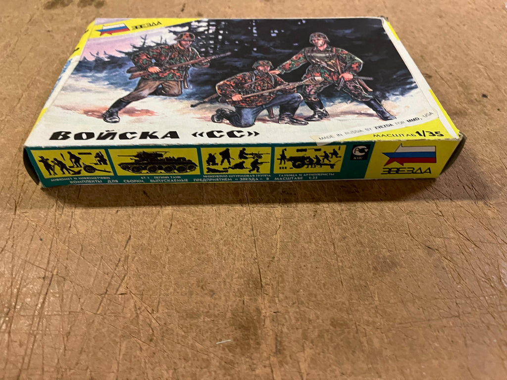 Vintage Zvezda Model Kits 1/35 Scale German Waffen Forces Soldiers Fig ...