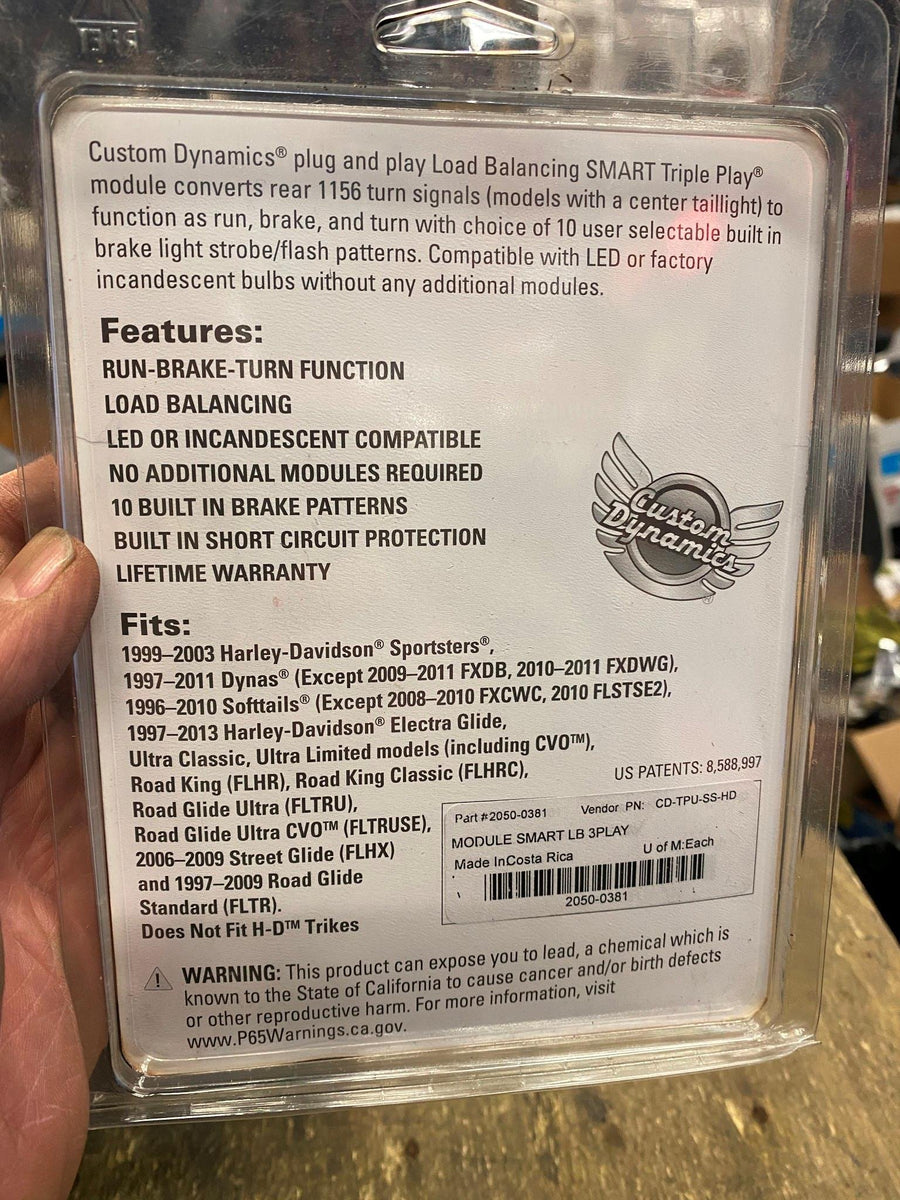 CUSTOM DYNAMICS Load Balancing SMART Triple Play Module Turn Brake lig ...