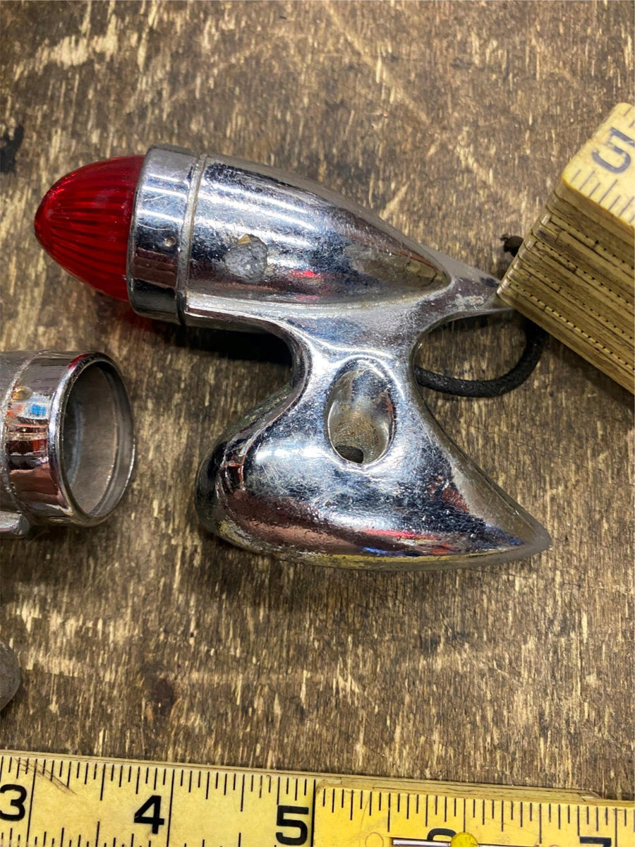 Vtg Tail Gunner Fender Bullet Light Harley Knucklehead Panhead Flathea ...