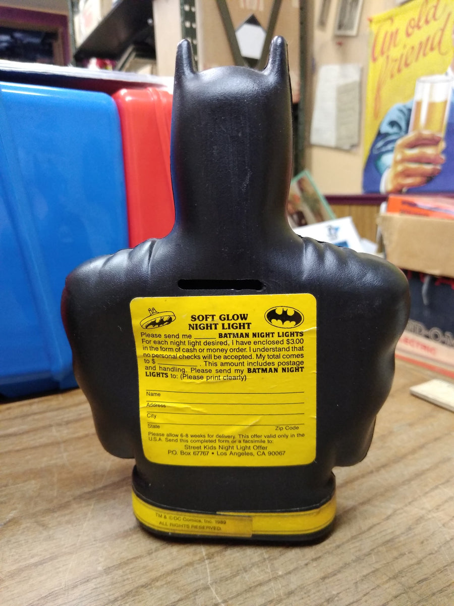 Vtg Batman Movie Coin Bank DC Comics Michael Keaton 1989 Cereal Premiu ...