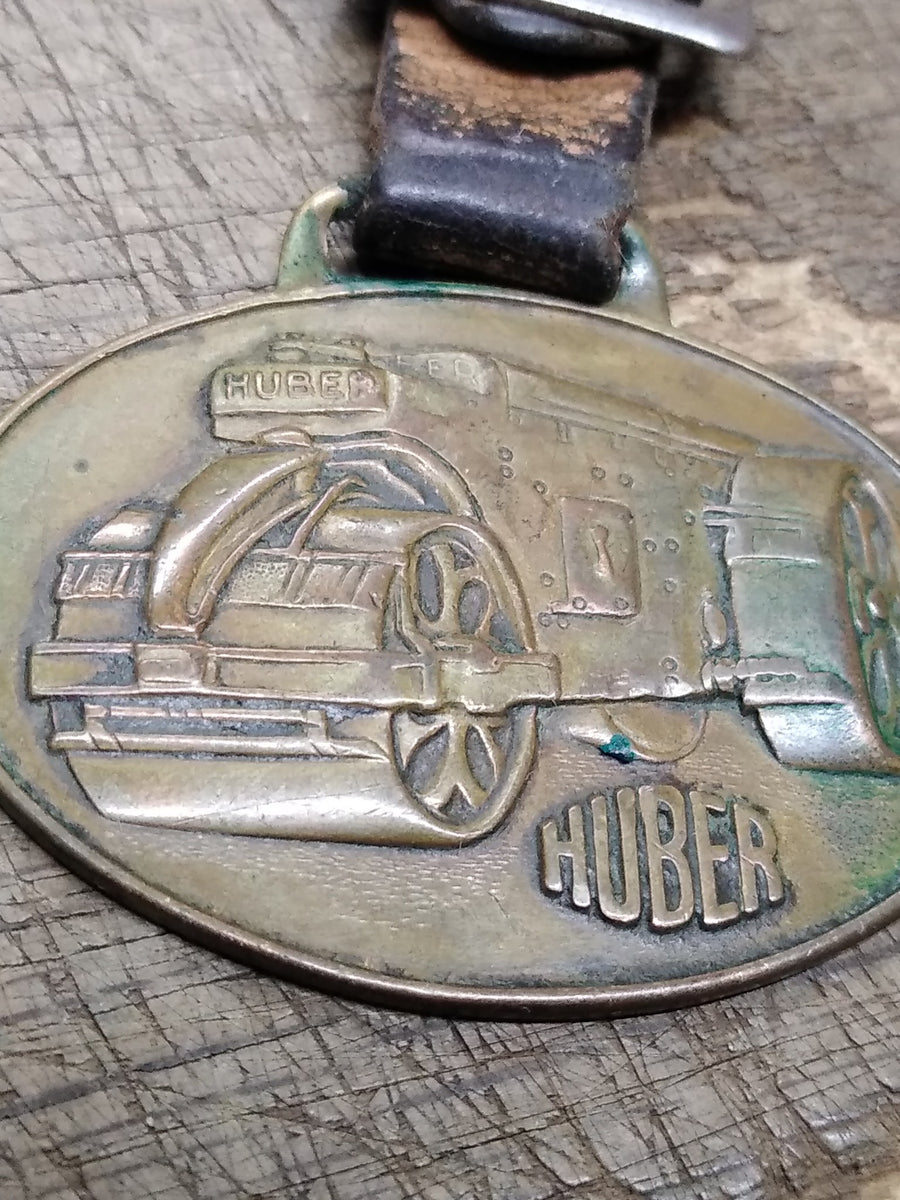 Vtg Brass Huber Heavy Equipment Rollers Maintainers Graders Watch FOB ...