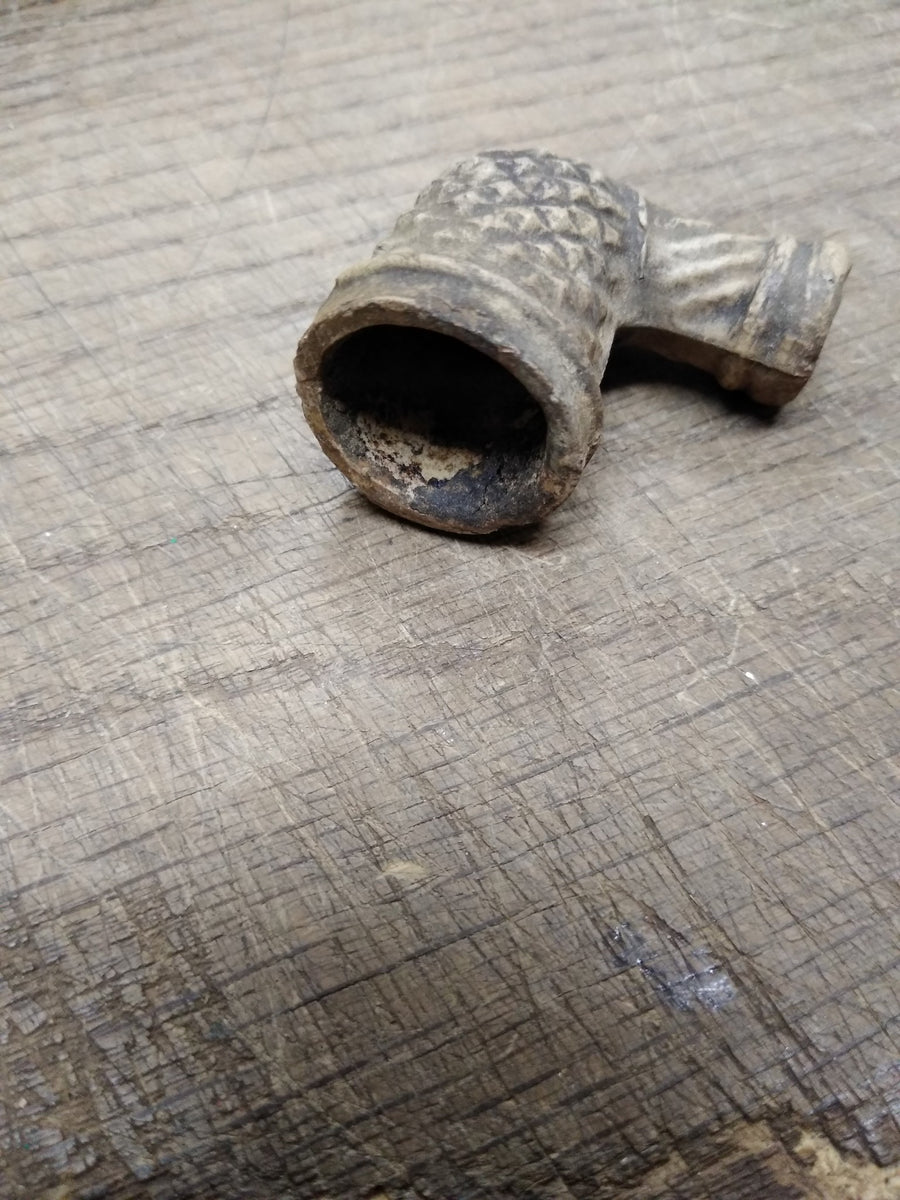 Vtg Pamplin White Clay Fancy Smoking Tobacco Trade Elbow Pipe Dug Nice ...