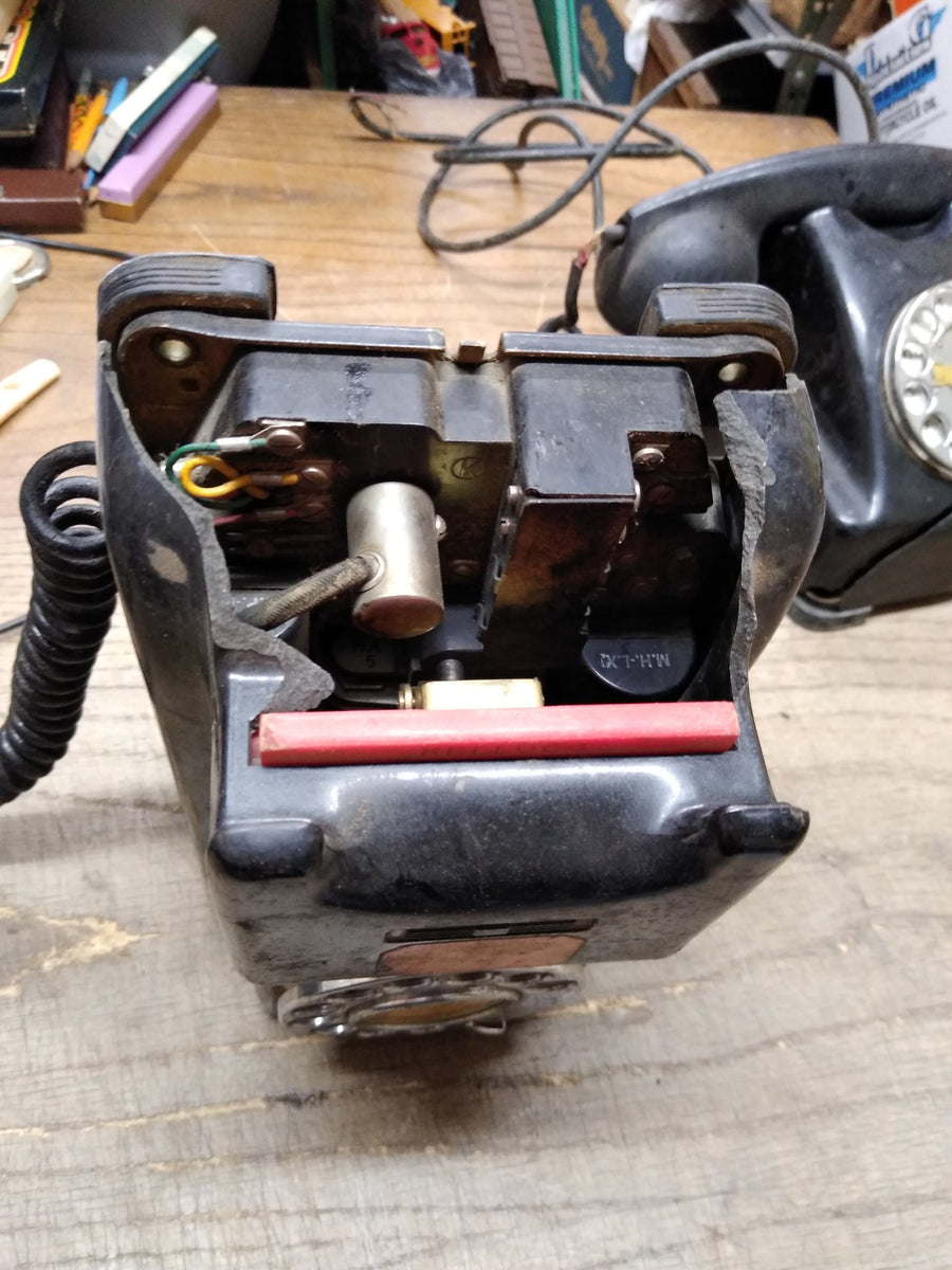 Vtg 2 Piece Kellogg Desktop Rotary Telephone Parts Repair Lot 1000 Ser ...