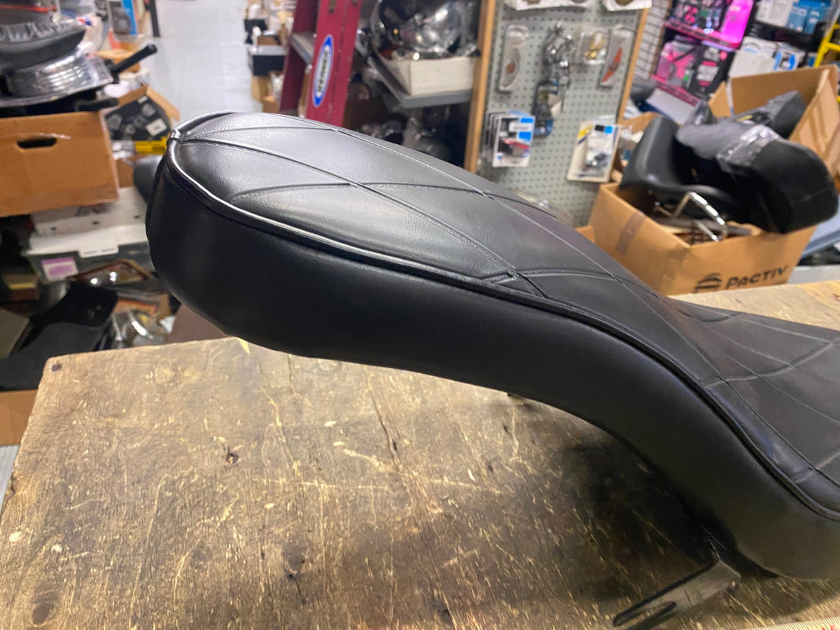 Vtg Chopper Seat Diamond Flat Cobra Harley Sprint Ironhead Sportster c ...