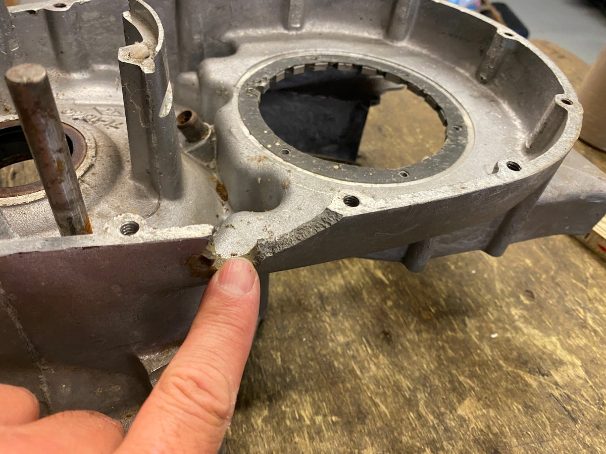 Left Engine Case BSA A5 A65 lightning Thunderbolt 650 Motor Chip ...
