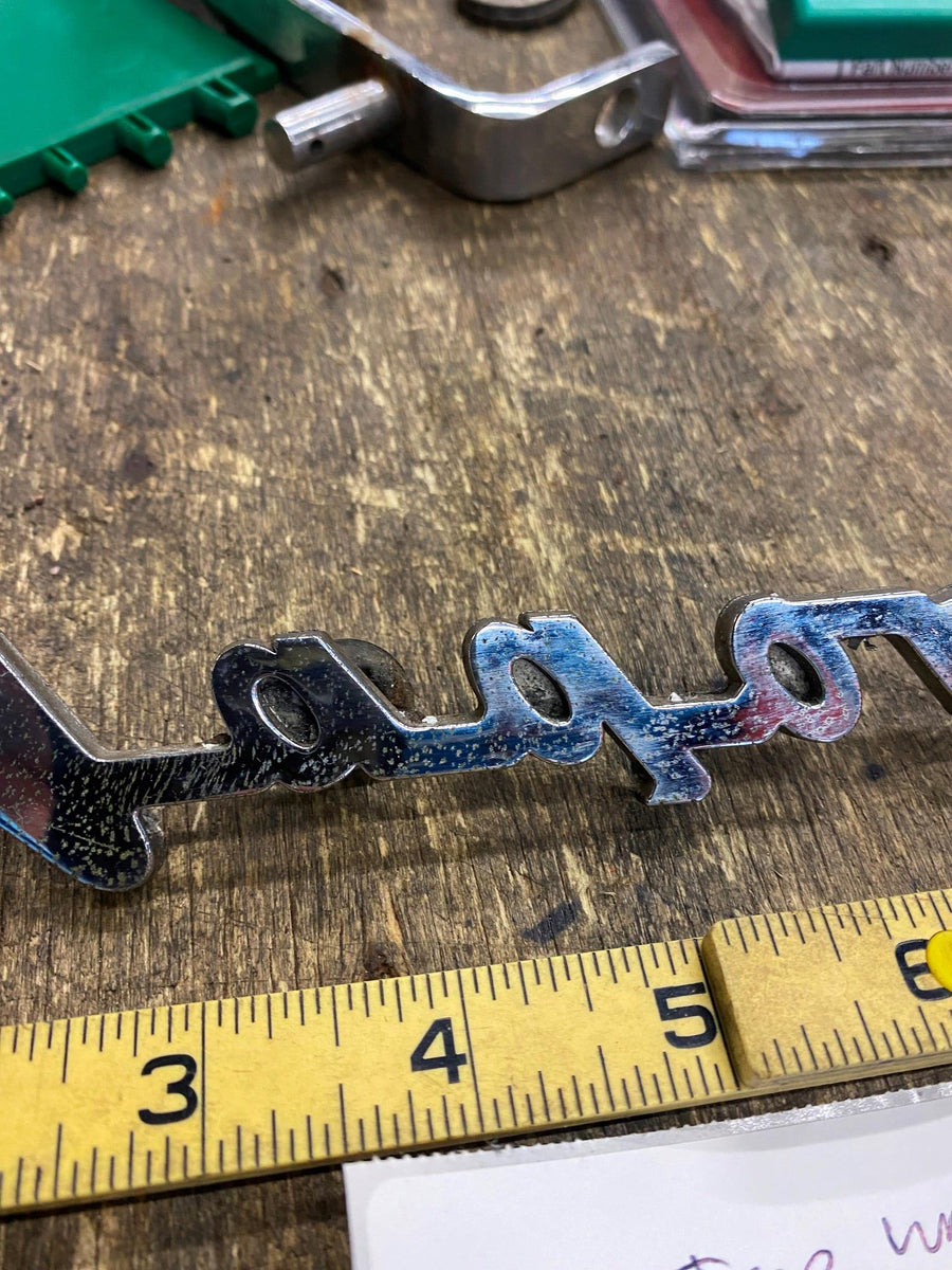 Vtg Jeep Wagoneer Tailgate Fender Emblem Badge 1962-1966 Kaiser Tail g ...