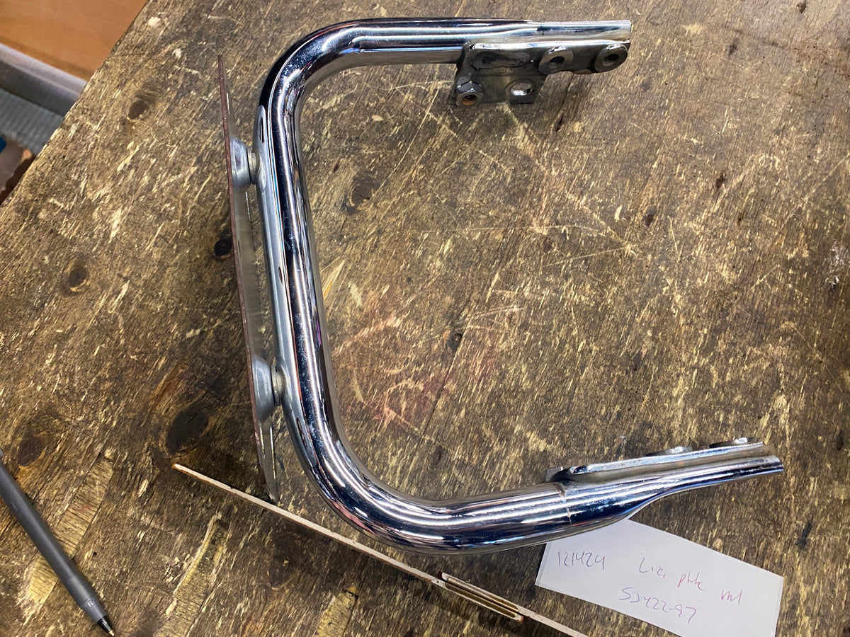 Harley FLH Glide Police Road King Touring License Plate Support Rail B ...