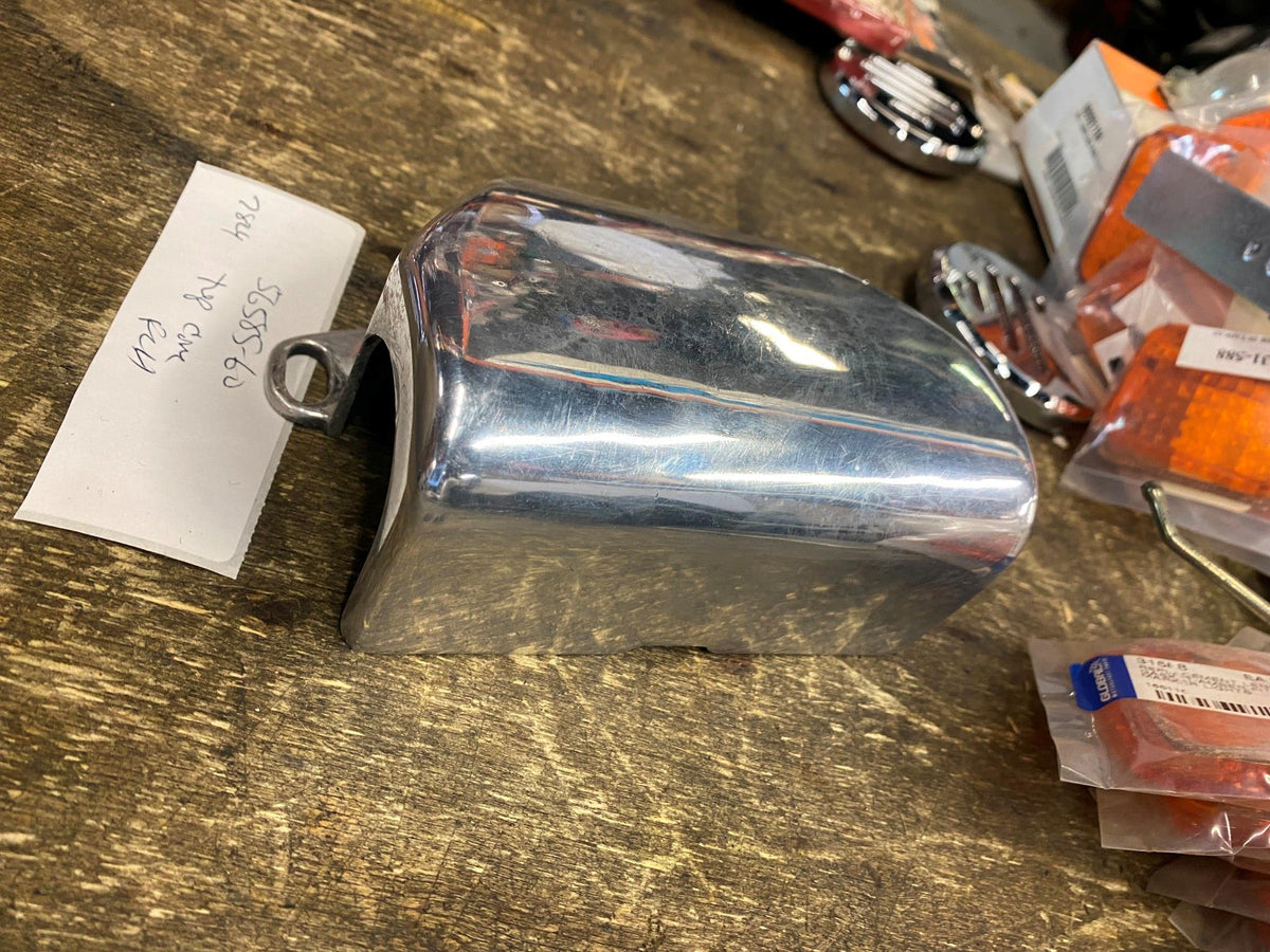 GENUINE OEM Harley panhead FLH Shovelhead Handlebar Riser Cover Nacell ...