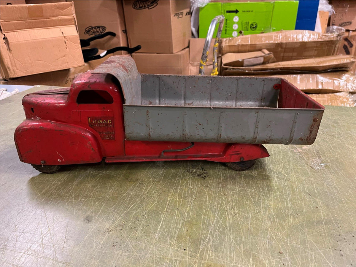 Vintage 1940s-50s Made in USA Marx Lumar Contractors Gravel Dump Truck ...