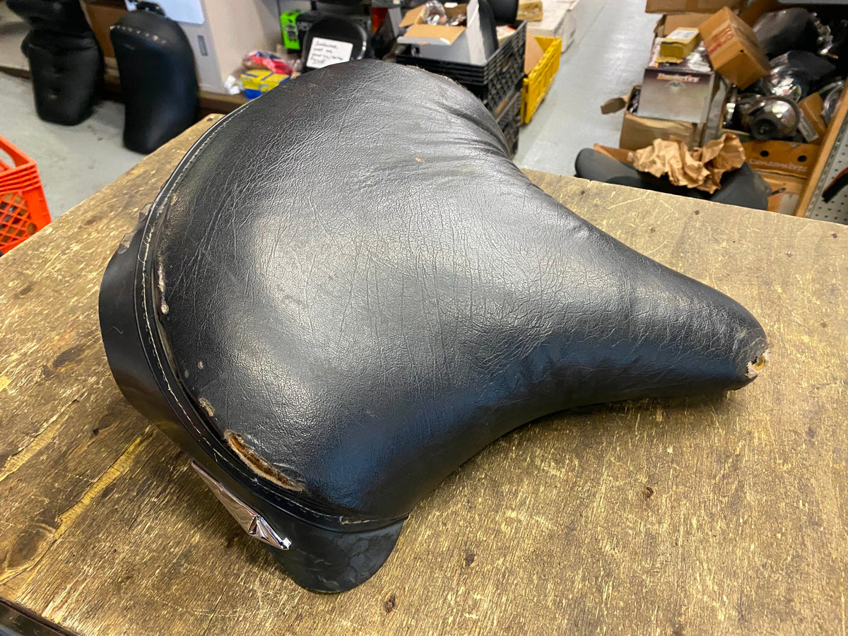 OEM Harley Solo Seat Panhead Shovelhead Knucklehead Recovered Patina P ...