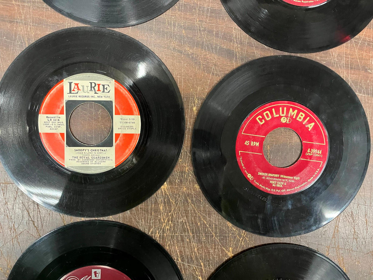 Vintage 1970s Lot Of 9 45 Records Assorted Songs & Artists MGM Records ...