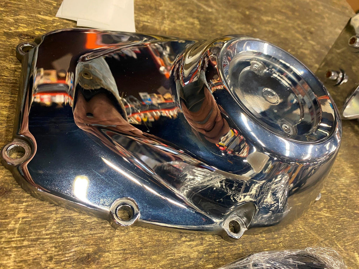 Harley Chrome M8 Milwaukee Eight M8 Cam Points Timer Cover Softail Tou ...
