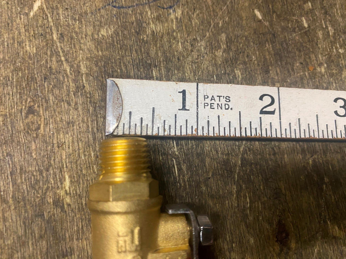 Brass Petcock Harley Chopper 1/2" Gas Tank Shutoff Valve 1/4 fuel line ...
