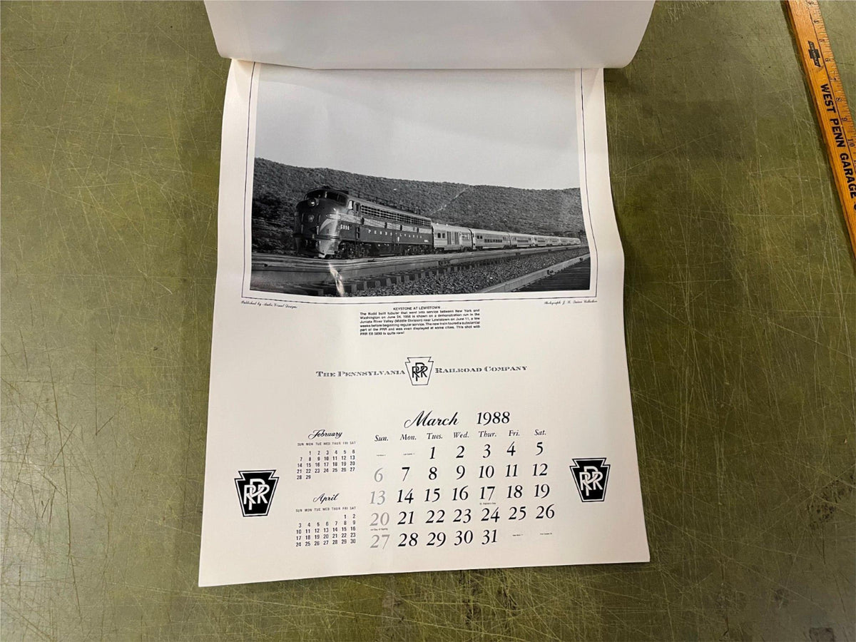 Vintage 1988 Pennsylvania Railroad Company Photographed Calendar ...
