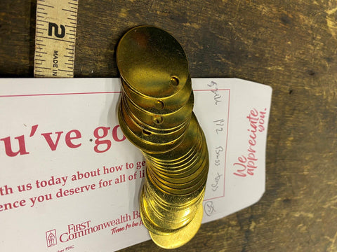 round brass tags industrial labeling stamping blanks Key fob Dog Pet 1 ...