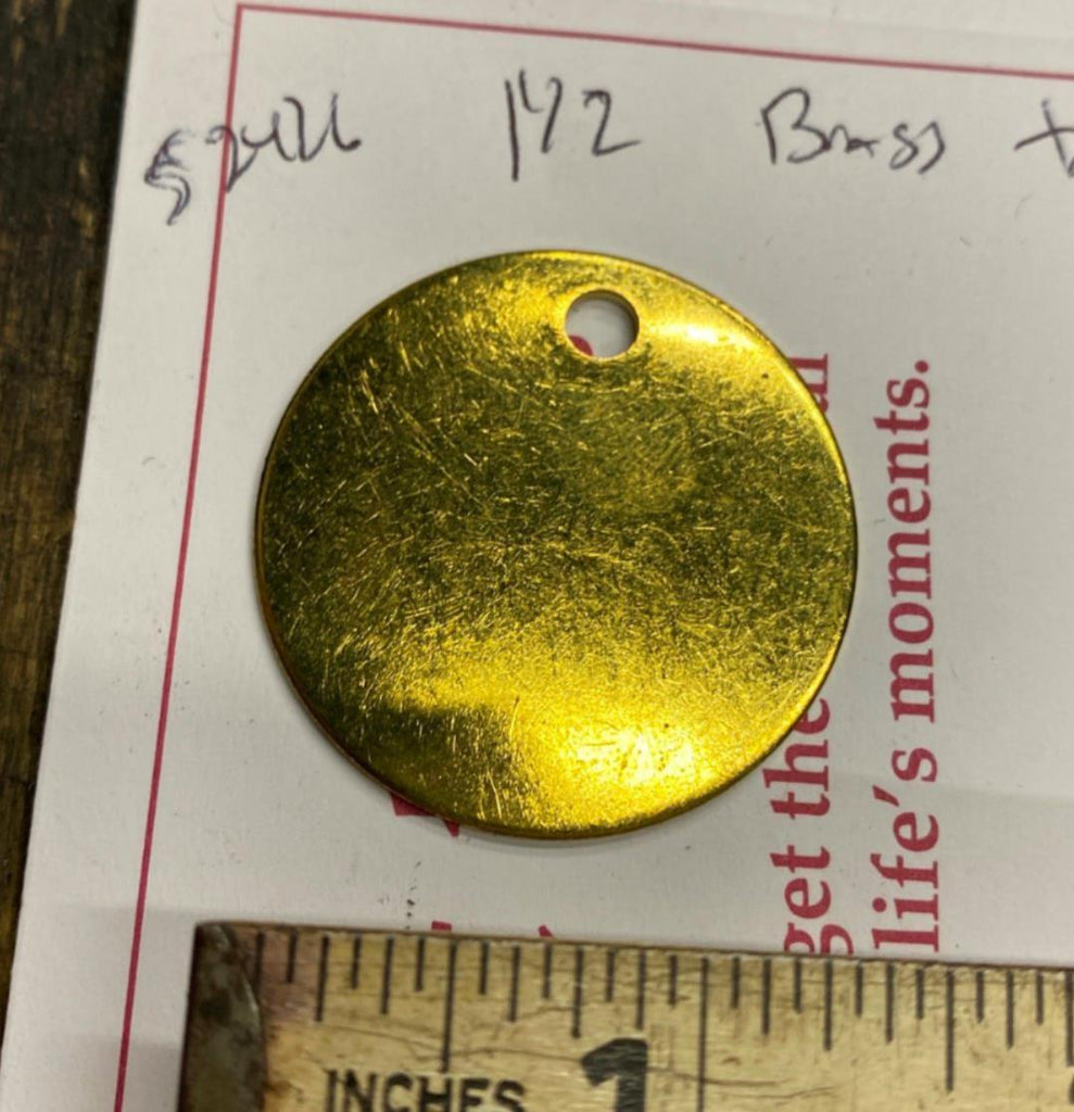 round brass tags industrial labeling stamping blanks Key fob Dog Pet 1 ...