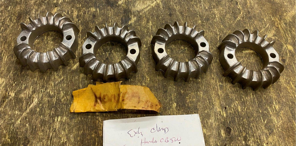 NOS Vyg Honda CB500 Four Exhaust Clamps Flanges collars Set CB 500 ...