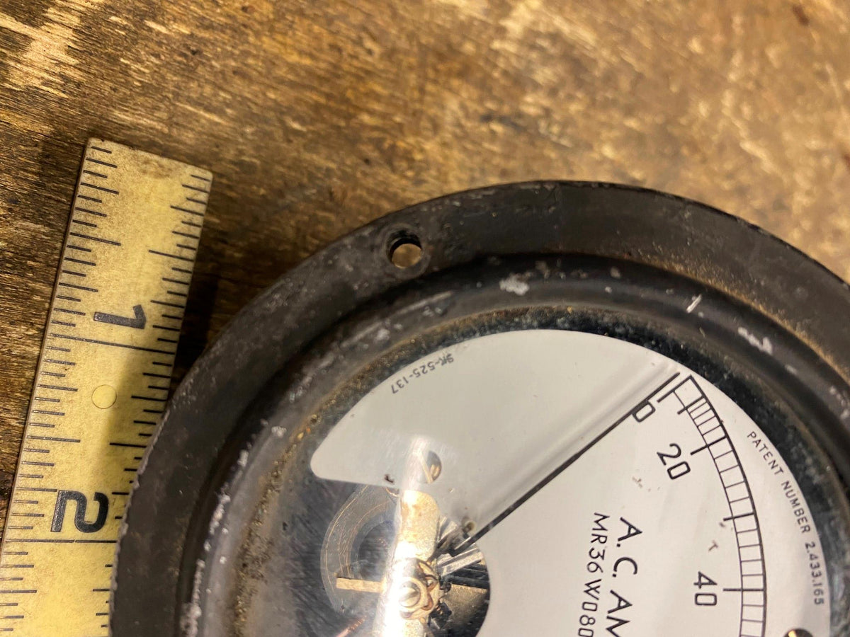 simpson 525-137 amp gauge 80 Panel Meter Vtg Instrument ammeter ...