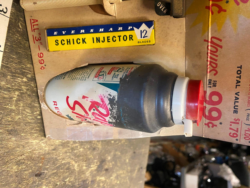 Vtg Shick Safety Razor Store Display Sign Advertising Barber Collectib ...