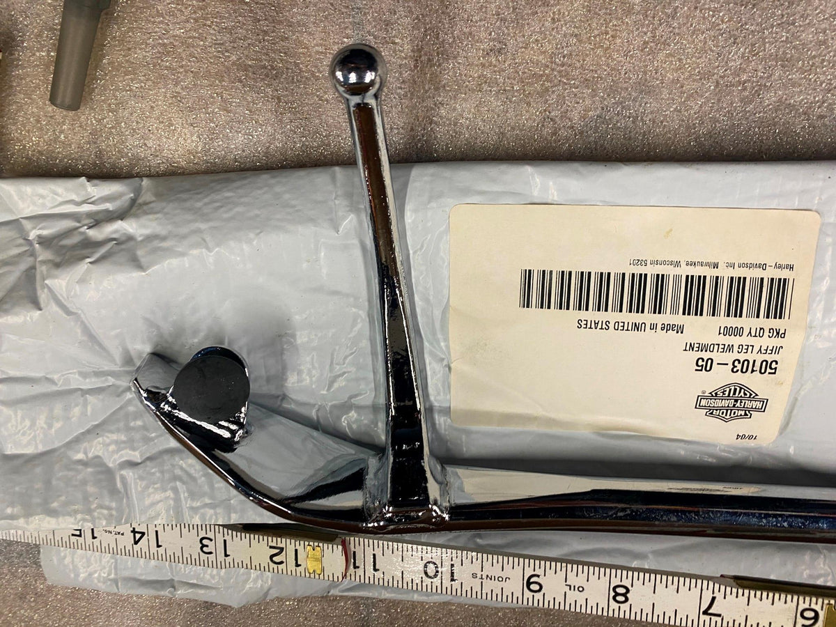NOS Harley Extended Jiffy Kick Stand 1989-2006 Softail Heritage Fatboy ...