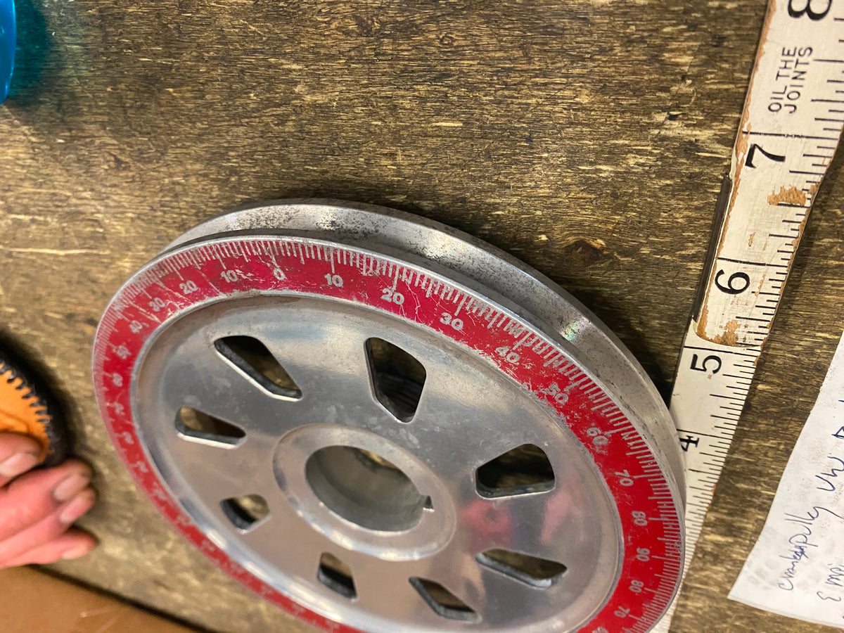 VW Bug Bus van RED Dune Buggy Aluminum Crankshaft Pulley Degree Timing ...