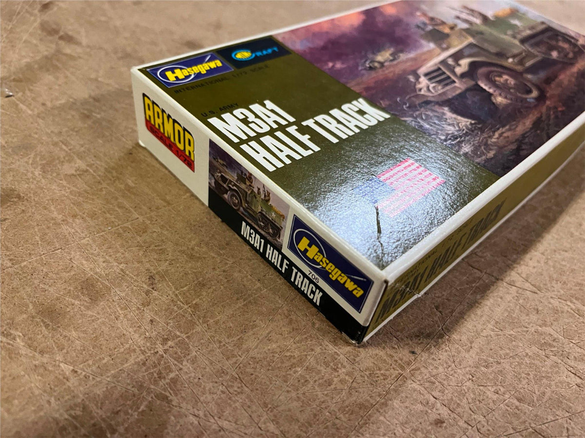 Hasegawa US Army M3A1 Half Track Model Kit 706-130 1/72 Scale Vintage ...