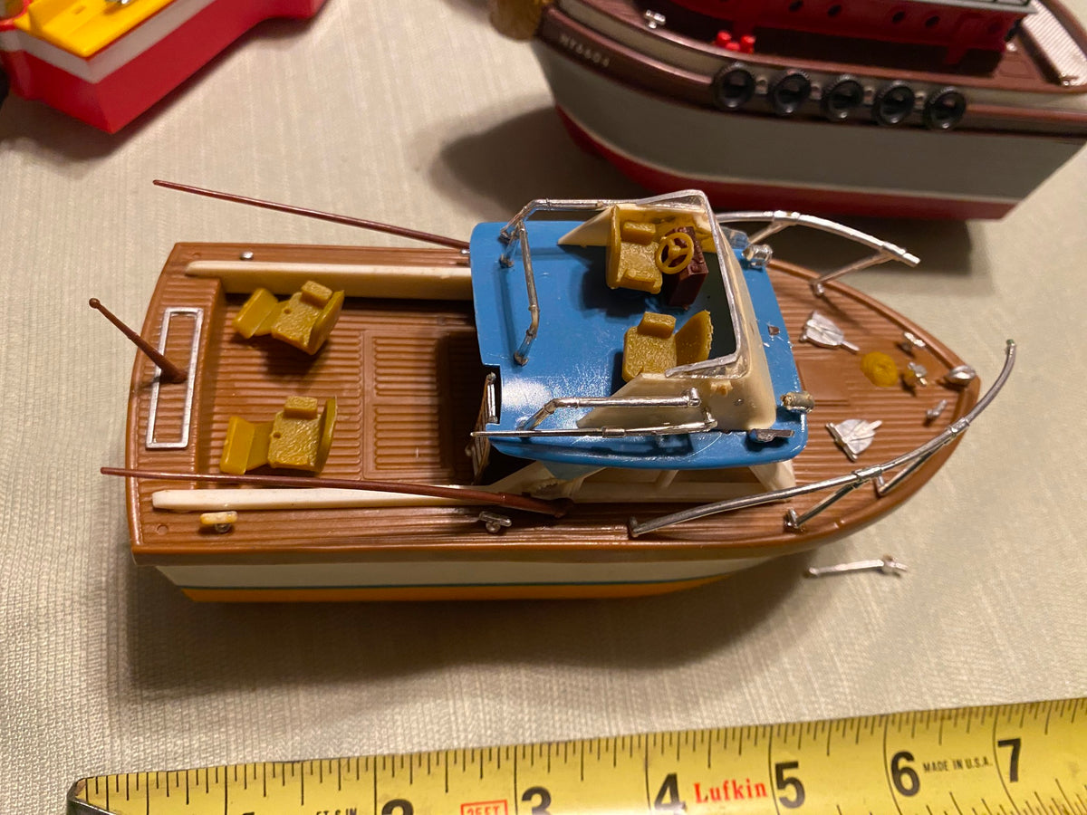 Vtg 1967 Ideal Boat Battery Electric motor Motorific Barracuda toy fis – cyclewarehouse.online