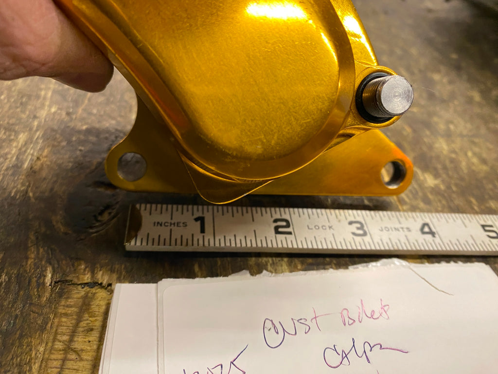 Gol 4 Piston Brake Caliper Harley Custom Chopper Billet Softail Dyna M ...