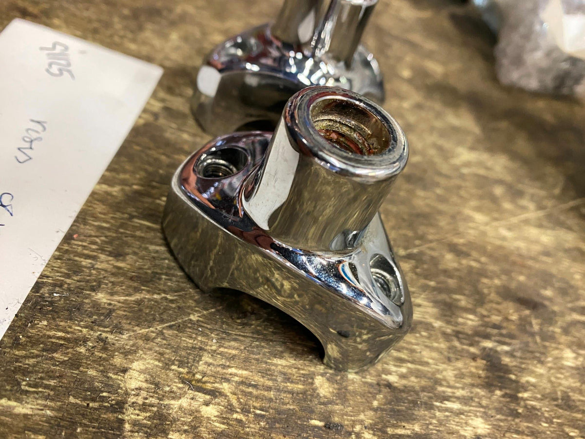 2" OEM Handlebar Risers Harley Factory Softail Sportster Dyna FXR Chop ...