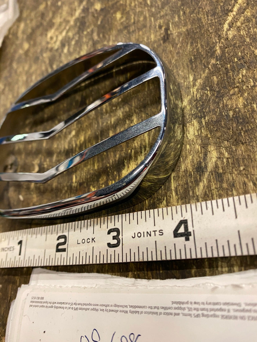 Chevron Grille Chrome Harley Taillight Trim Shovelhead panhead Ironhea ...