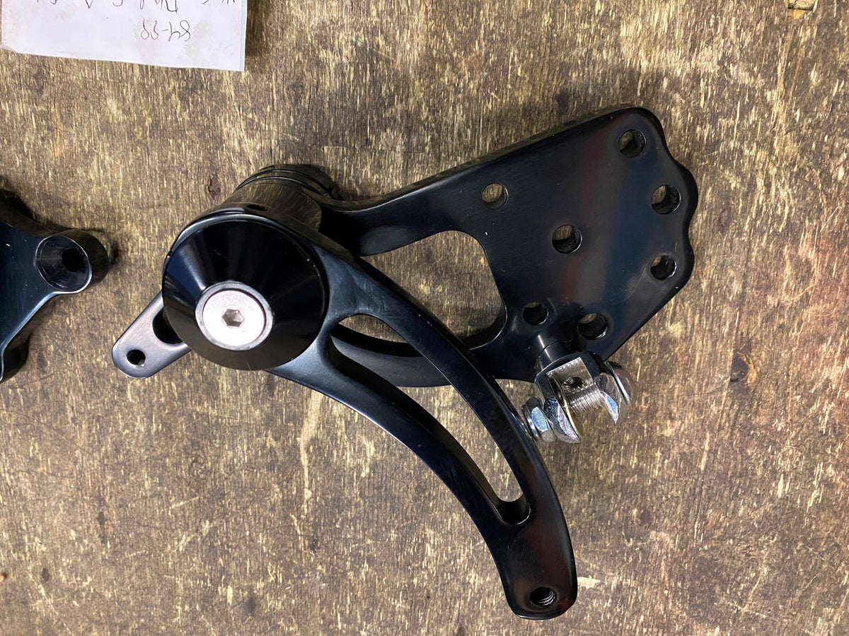 Black Billet Forward controls Harley Shovelhead Softail 1970-1999 Mast ...