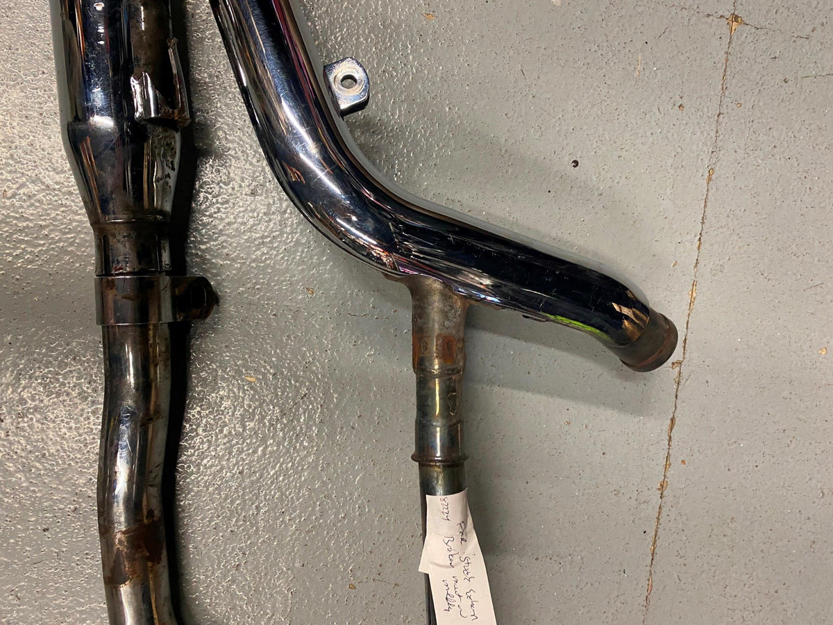 Stock Factory Exhaust Pipes Mufflers Harley FXR FXRT FXRP Police bike ...