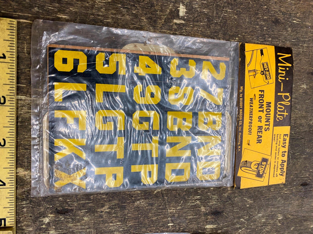 NOS License Plate Topper Panhead Knucklehead Hot rod Vtg Auto Truck Ha ...