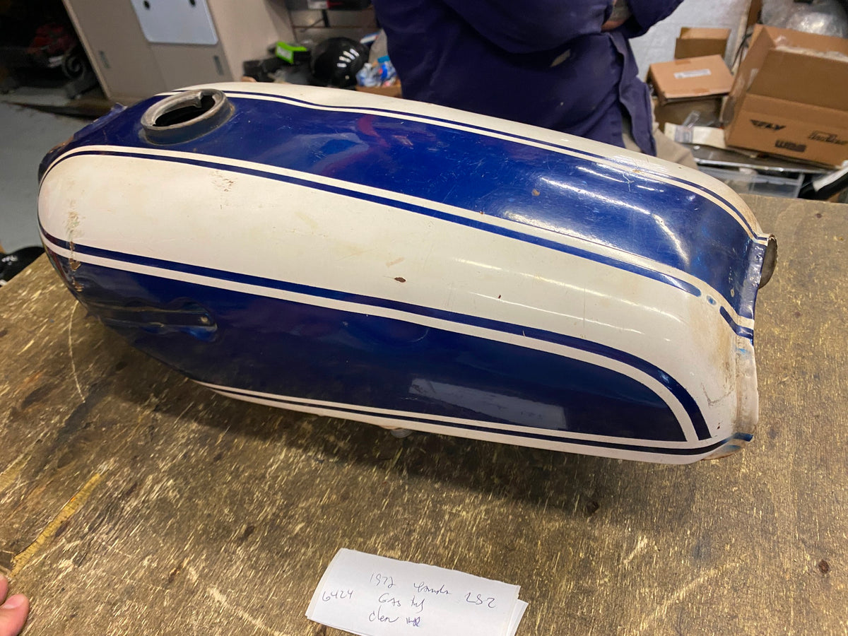 Factory Gas Fuel Tank Yamaha LS-2 LS2 Two Stroke Twin 100cc Vtg Clean ...