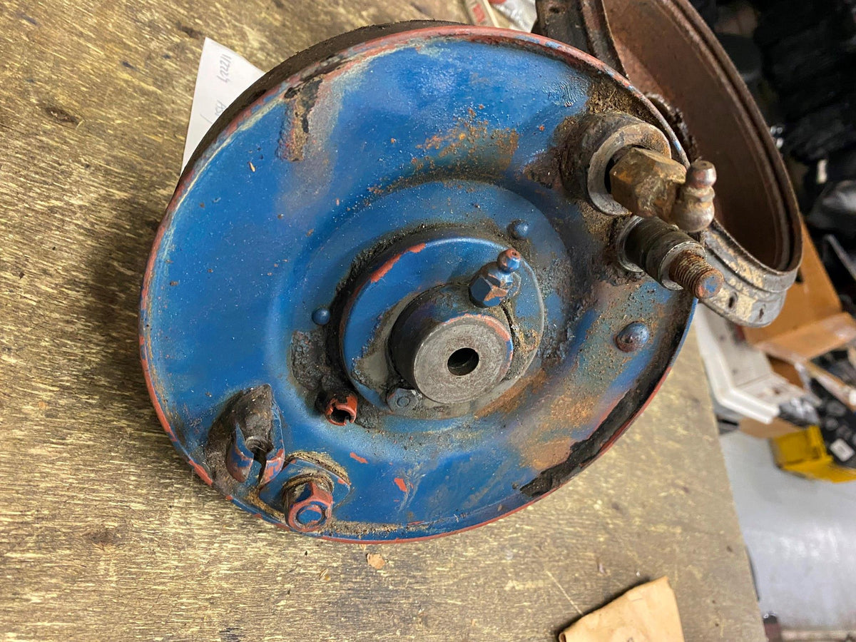 OEM Brake Plate Assy Drum Harley 45" Flathead WL WLA Wheel Hub Orig Fa ...