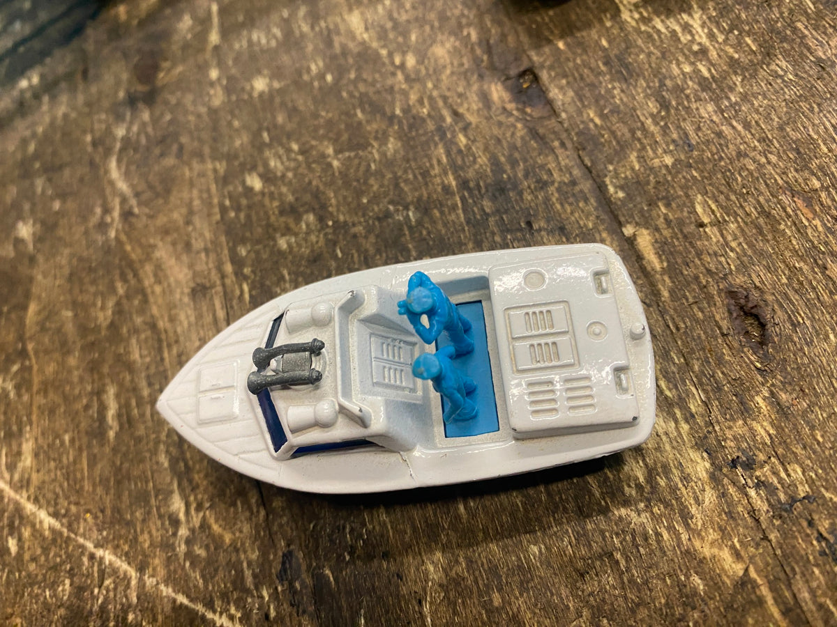 Vtg 1976 Matchbox Police launch Toy boat no 52 Blue – cyclewarehouse.online