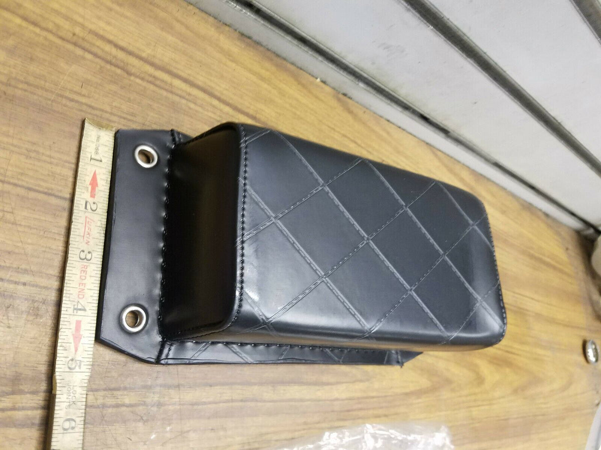Black Diamond Solo P Pad Passenger Seat Harley chopper Bobber Motorcyc ...