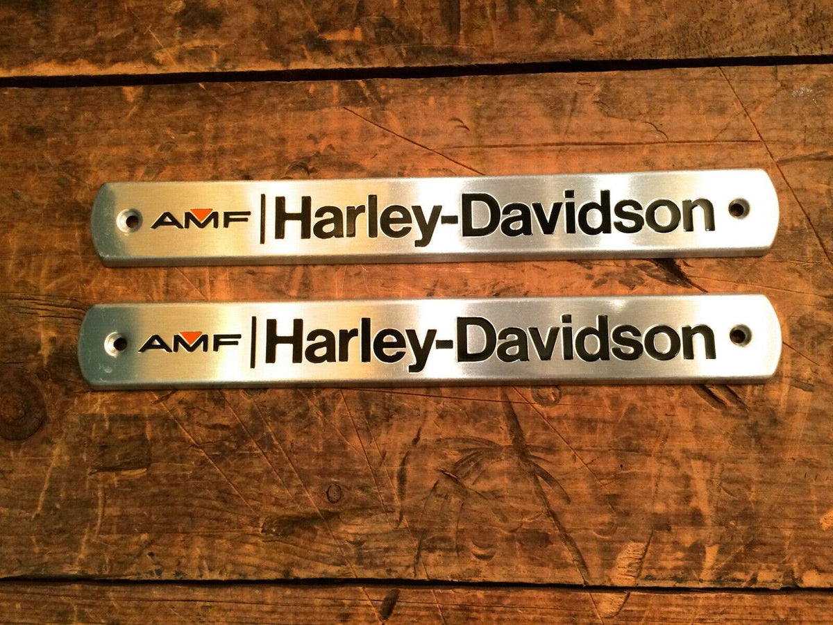 Harley Amf Boattail Fx Tank Badges Nos Fx Flh Oem Emblem Factory Super ...