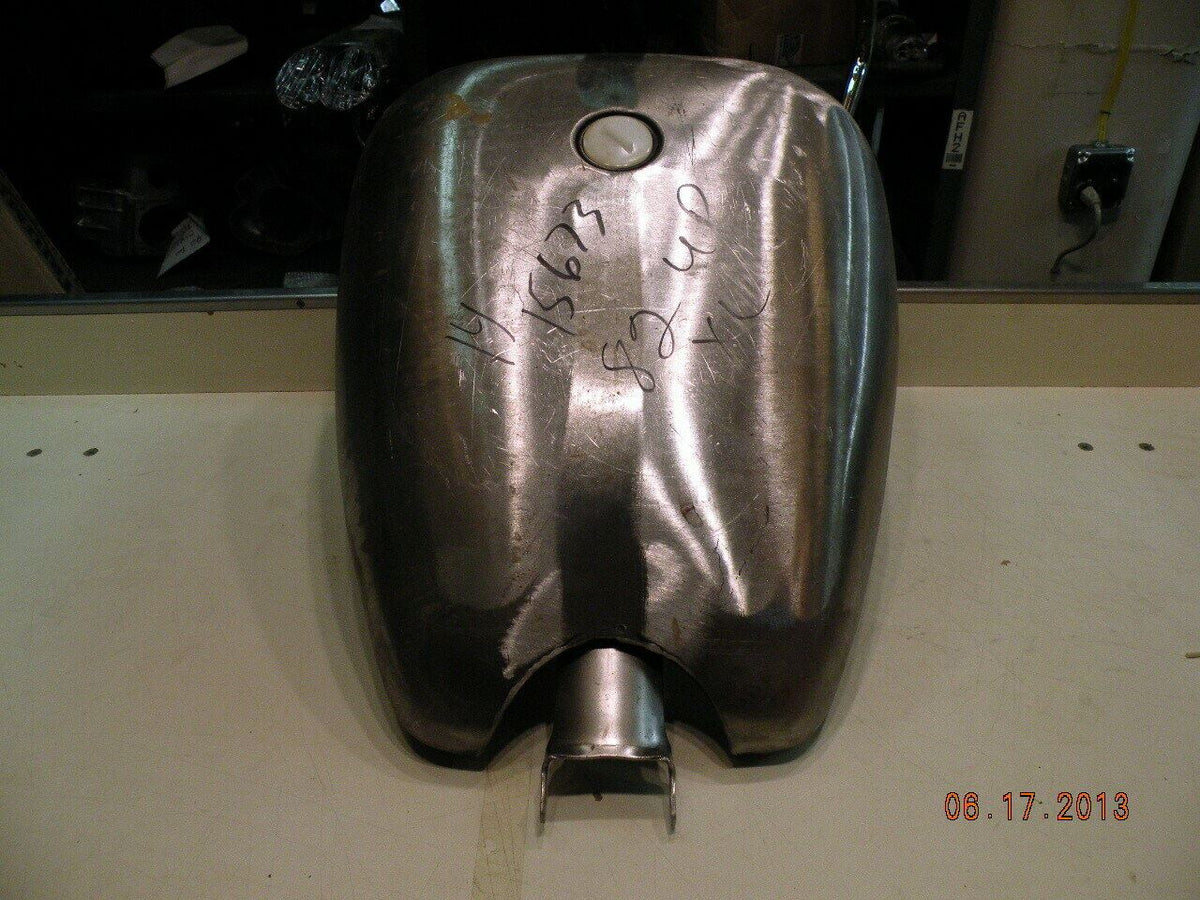 Gas Tank Stretched Raw Steel Super Cruiser Harley Custom Chopper Bobbe ...