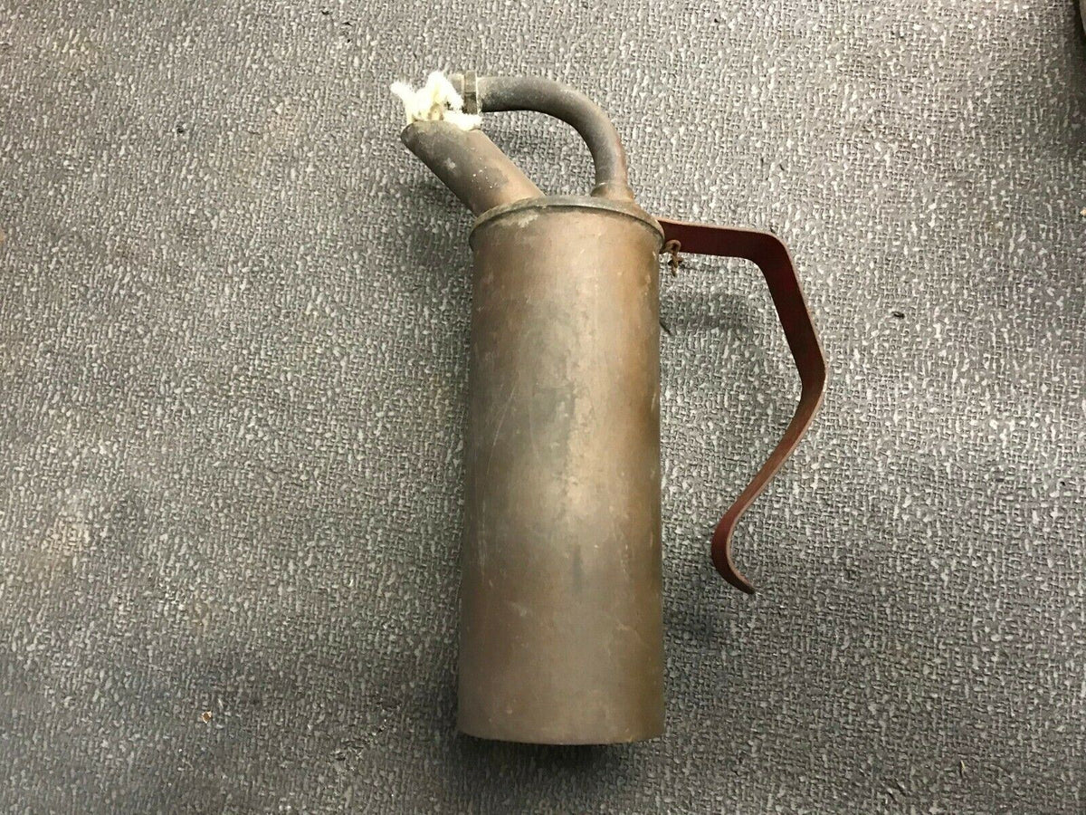 Vintage brass hand alcohol burner torch antique collectible garage art ...